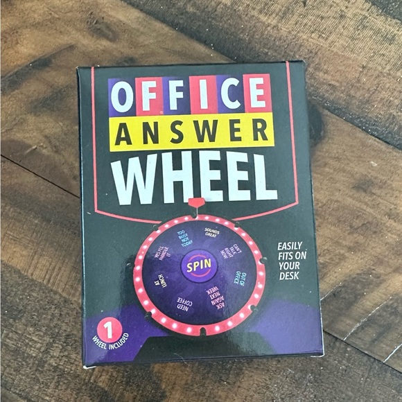 Office | Nib Office Answer Wheel Black And Red | Poshmark